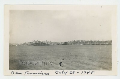 WW2 Photograph 1945 California San Francisco Sharp Panoramic Shore ...