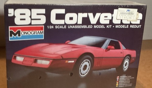 Monogram 1985 Corvette Red Model Kit, New Factory Sealed Box 1:24 scale | eBay
