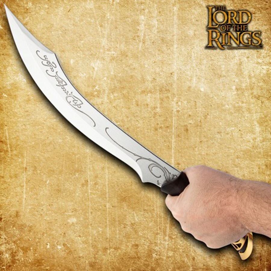 Lord of the Rings Elven Knife of Strider Elf Scimitar Aragorn Dagger ...