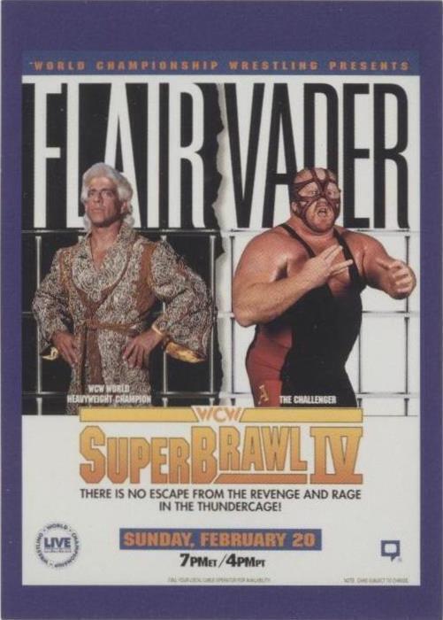 1995 CARDZ WCW Main Event - Pay-Per-View Ric Flair, Vader #95 (RC) for ...