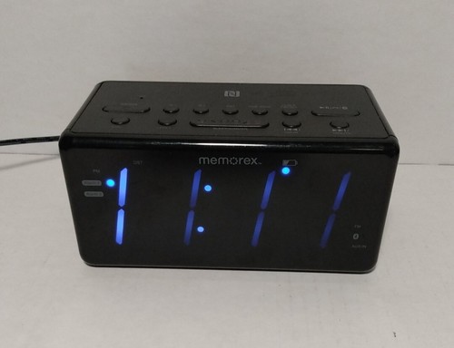 Memorex Clock Radio MCB328B Bluetooth Dual Alarm With Power Supply ...
