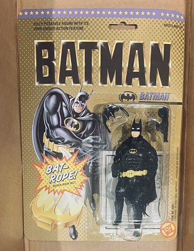 Toy Biz DC Comics BATMAN 1989 Action Figure w/ Bat-Rope New Sealed Rare ...