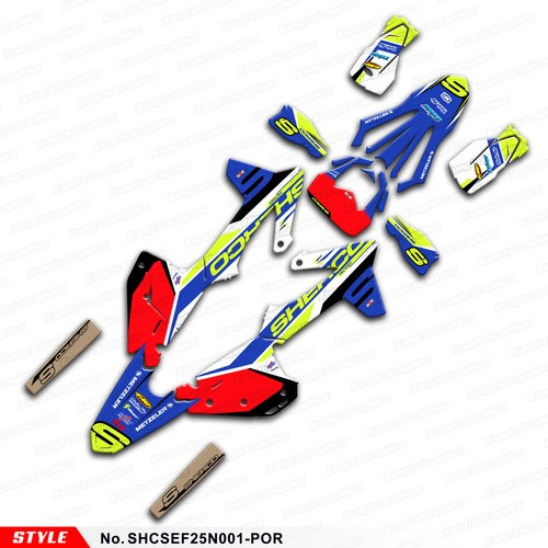 Racing Graphics Motorcycle Stickers for 2025 Sherco SE SEF 125 250 300 ...