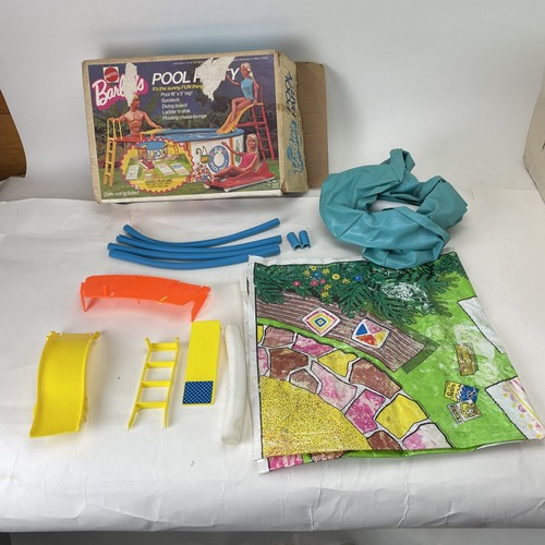 Vintage 1970's Barbie Pool Party Playset #7897 With Box Mattel ...