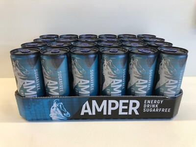 AMPER Energy drink Original Sugarfree aus Polen 24 x Dosen á 250ml ...