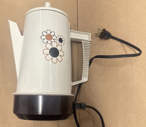 Vintage 70s Regal Poly Perk 4-8 Cup Automatic Electric Coffee Maker w ...