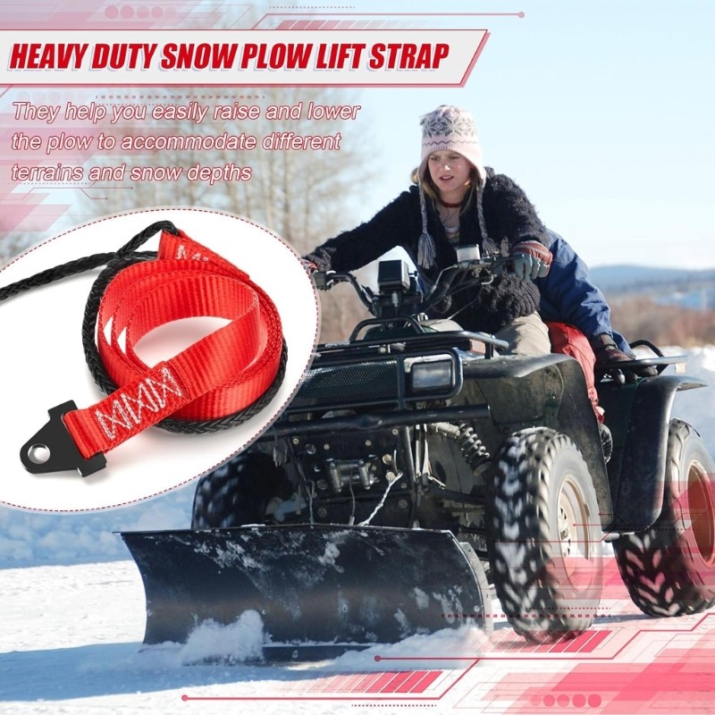 High Strength Fiber Strap for ATVs UTV Snow Plow Lifting Mechanism ...
