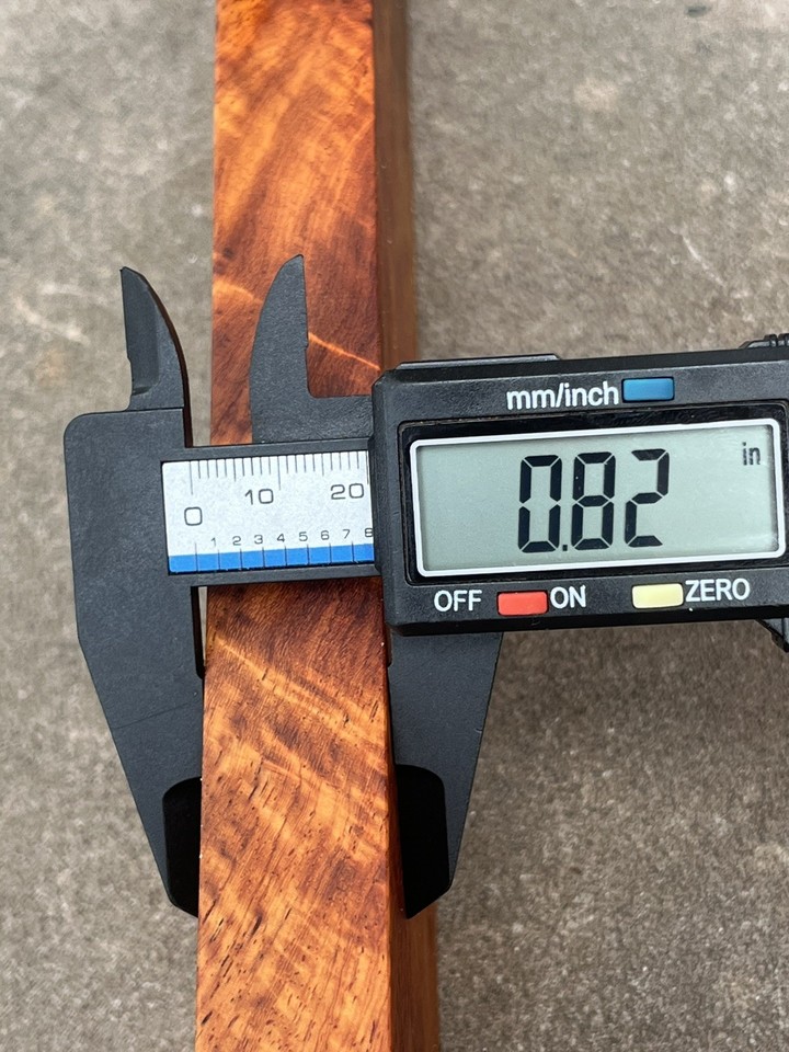 Amboyna Rosewood Burl Wood Board Block Woodworking Project 13.75”x2.59 ...