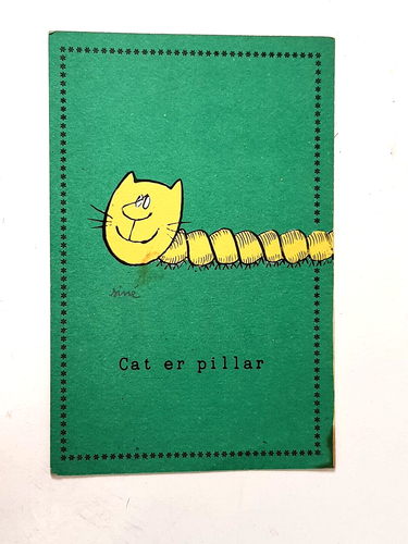 CPA ILLUSTRATEUR SINE CAT ER PILLAR CATERPILLAR CIRCA 1960 HUMOUR ...