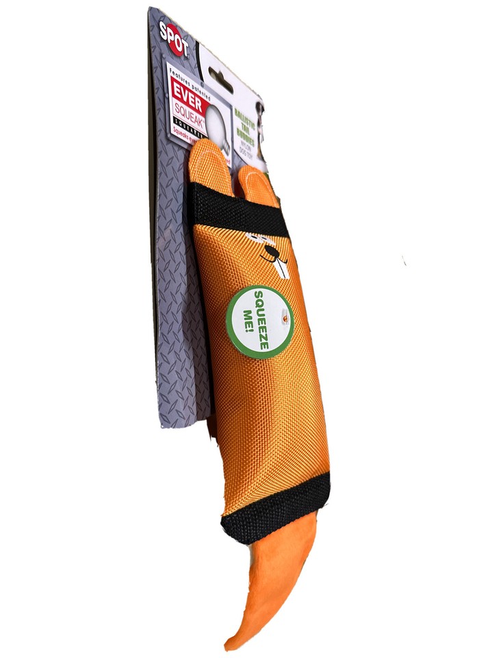 SPOT Ballistic TAIL BUDDIES Nylon Dog Toy EVER SQUEAK Durable Tough ...
