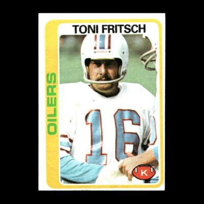 Toni Fritsch 1978 Topps Houston Oilers #164 R308F 2 | eBay