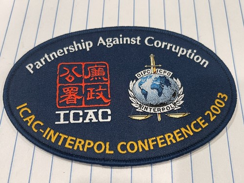 Brand New - Hong Kong Police ICAC + Interpol Against Corruption ...