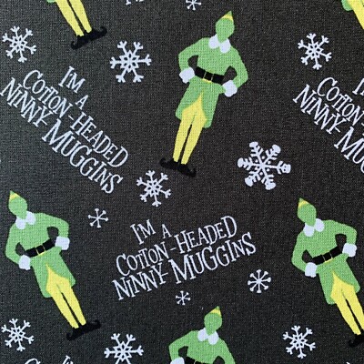 METER ELF CHRISTMAS MOVIE CHARACTER FESTIVE FABRIC | eBay UK