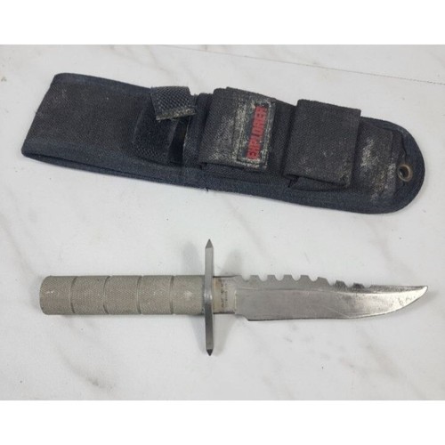 Explorer Mini Wilderness Knife 440 Stainless W/ Sheath 21-038 Japan ...