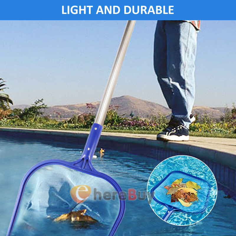 Heavy Duty Pool Skimmer Leaf Rake Net Scooper, Cleaning Swimming Pool ...