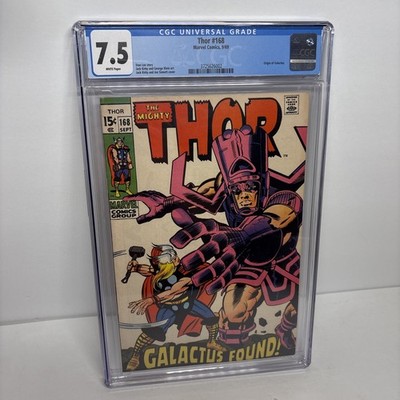 THOR 168 CGC 7.5 VF- Galactus Cover Art / Thor Vs. Galactus | eBay