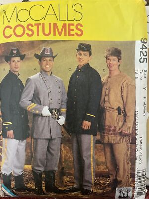 McCALL’S 9425 MENS CIVIL WAR FRONTIERSMAN COSTUME HISTORICAL PATTERN ...