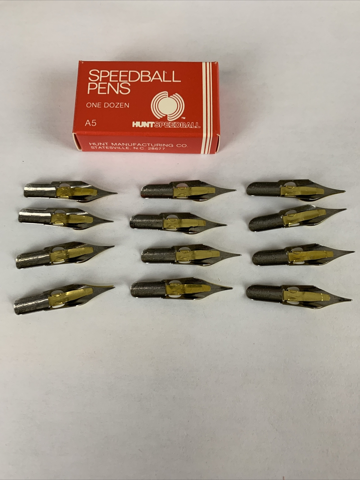 Vintage HUNT SPEEDBALL PENS A-5 Multi-Purpose Calligraphy Pen Ink Nibs ...