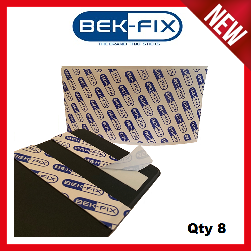 8 NUMBER PLATE STICKY PADS HEAVY DUTY DOUBLE SIDED ADHESIVE STRIPS ...