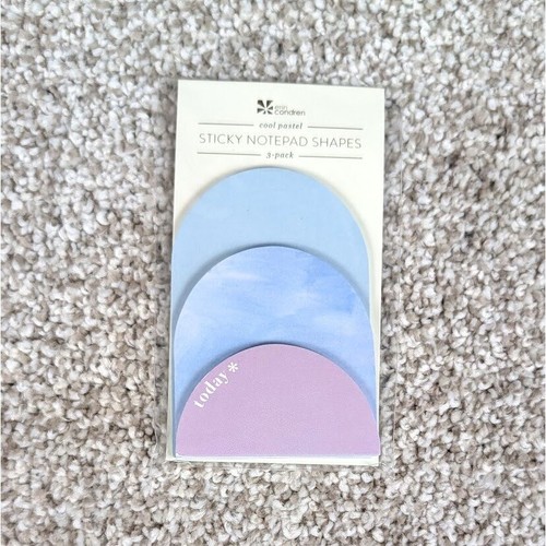 Erin Condren Sticky Notepad Shapes Cool Pastel 3-Pack Planner ...