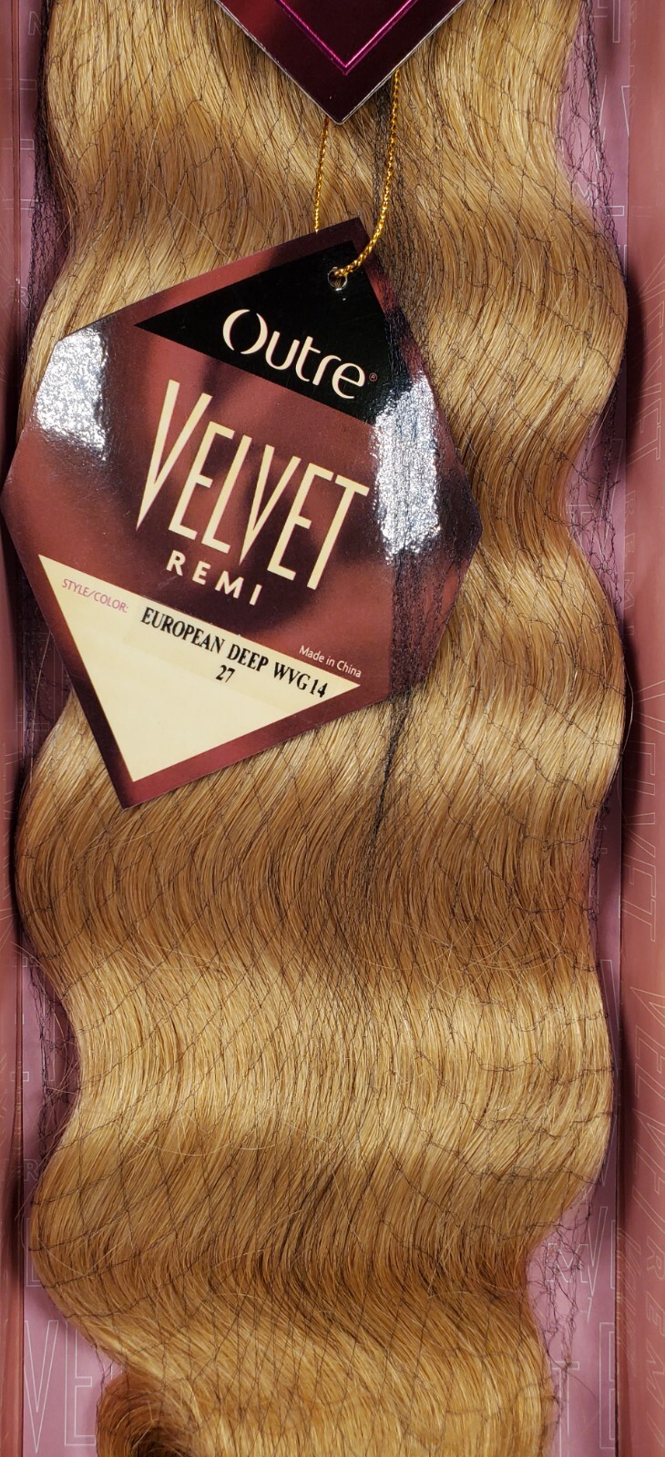 Outre VELVET REMI 14 INCH 100% human hair EUROPEAN DEEP WEAVE EXTENSION ...