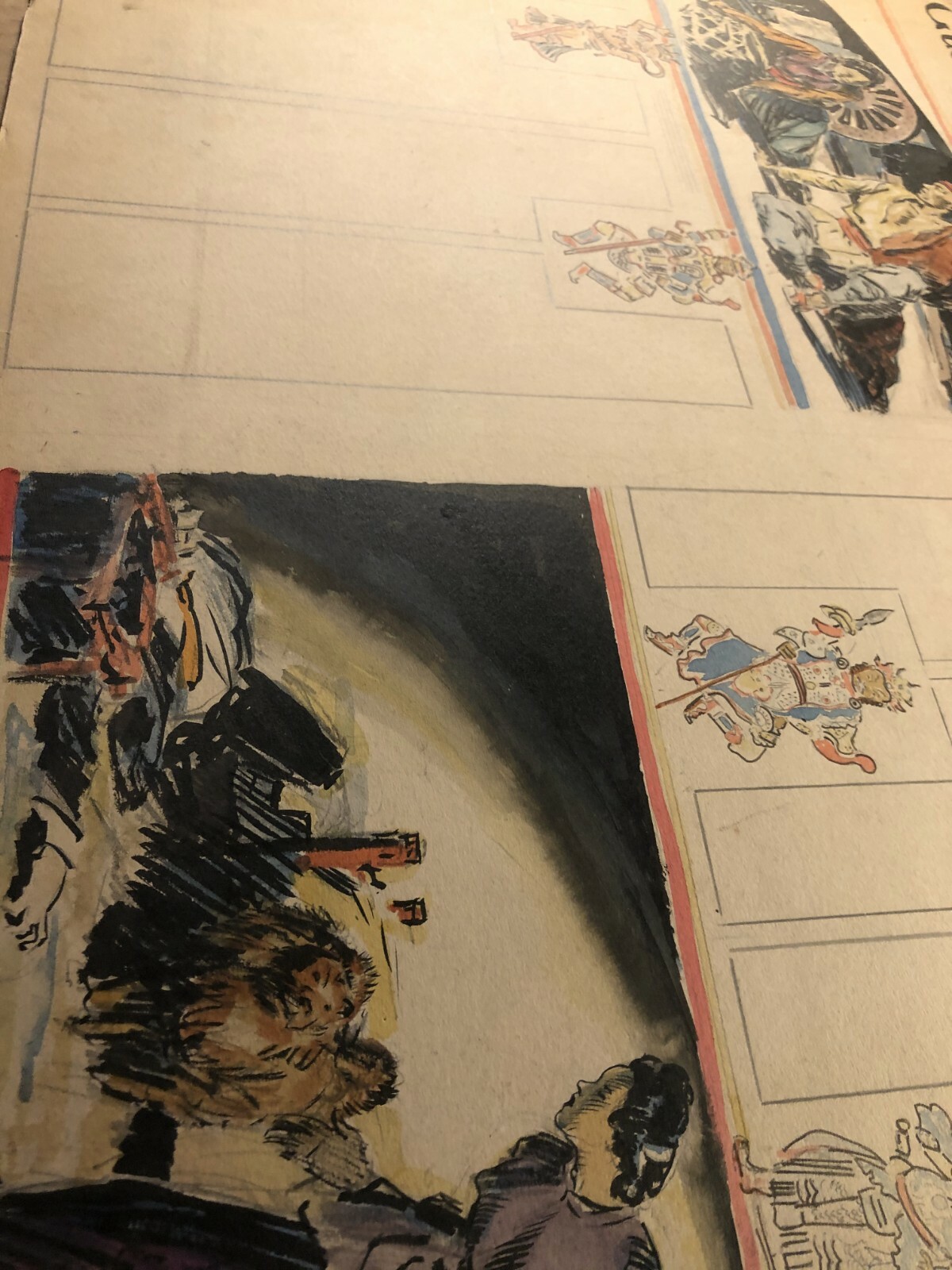 Rare Early Original Pulp Illustration Art Painting Edmund F. Ward | eBay