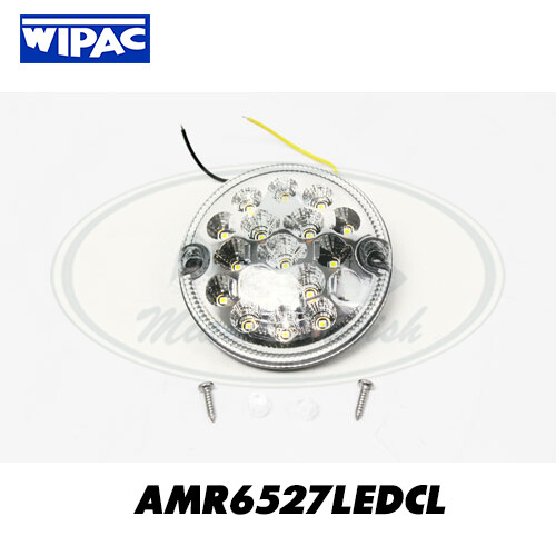 LAND ROVER ROUND AMBER INDICATOR TURN LED LIGHT LAMP DEFENDER ...