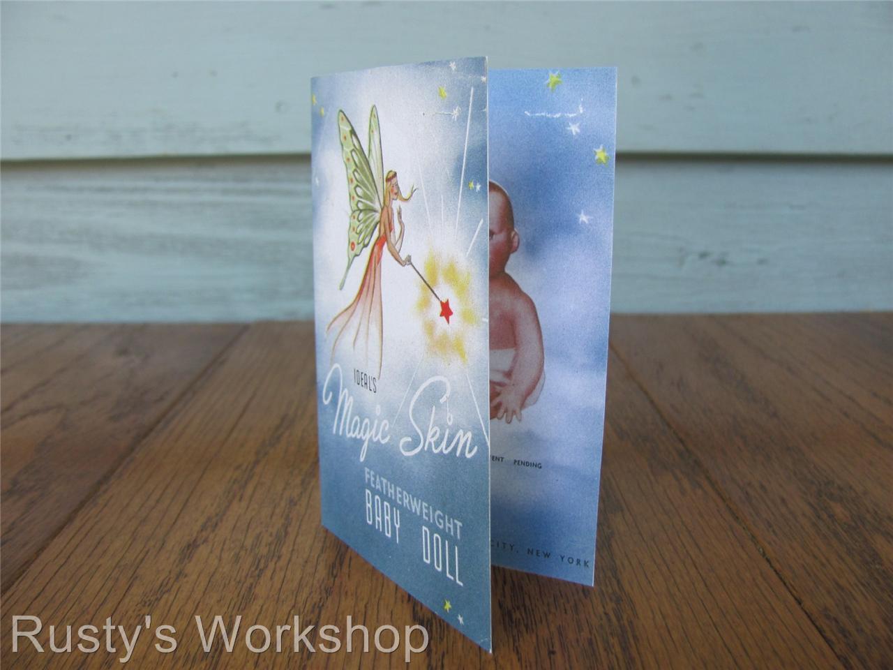 1940's Ideal MAGIC SKIN doll Leaflet TAG # 1 (Reproduction) | eBay