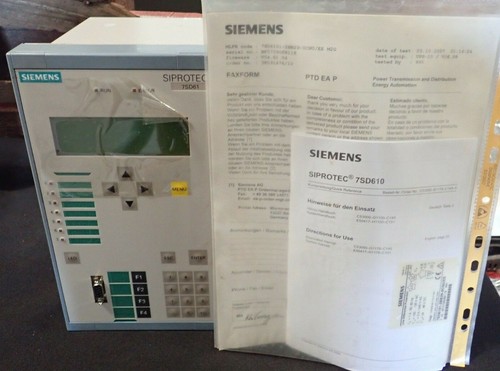 SIEMENS 7SD61 7SD6101-2BB29-0CN0/EE SIPROTEC DIFFERENTIAL PROTECTION ...