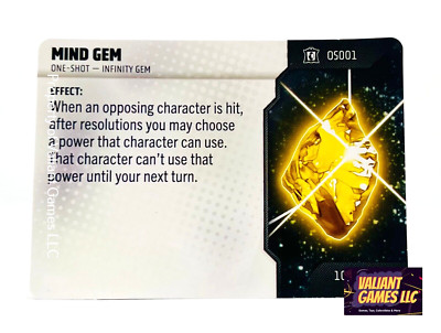 Marvel Heroclix Mind Gem #OS001 One Shot Card Collector's Trove Set | eBay