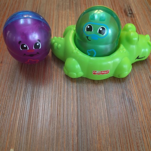 Fisher Price Topzy Tumblers Tubtime Baby Bath Toy Weebles Roly Poly ...