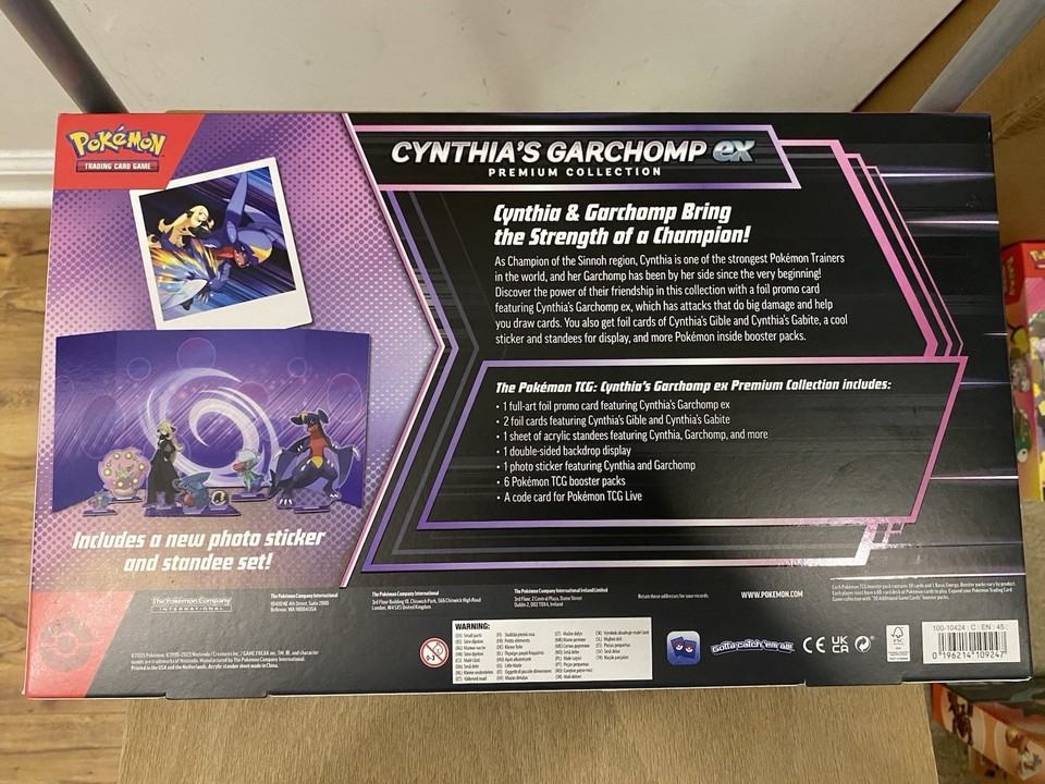 Pokemon TCG Cynthia’s Garchomp ex Premium Collection Box NEW/Factory Sealed | eBay