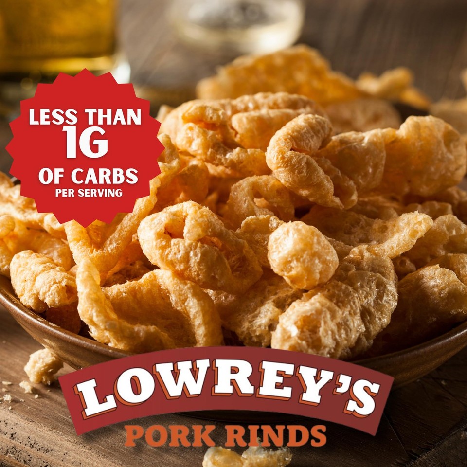 Bacon Curls Microwave Pork Rinds (Chicharrones), Hot & Spicy, 1.75 ...