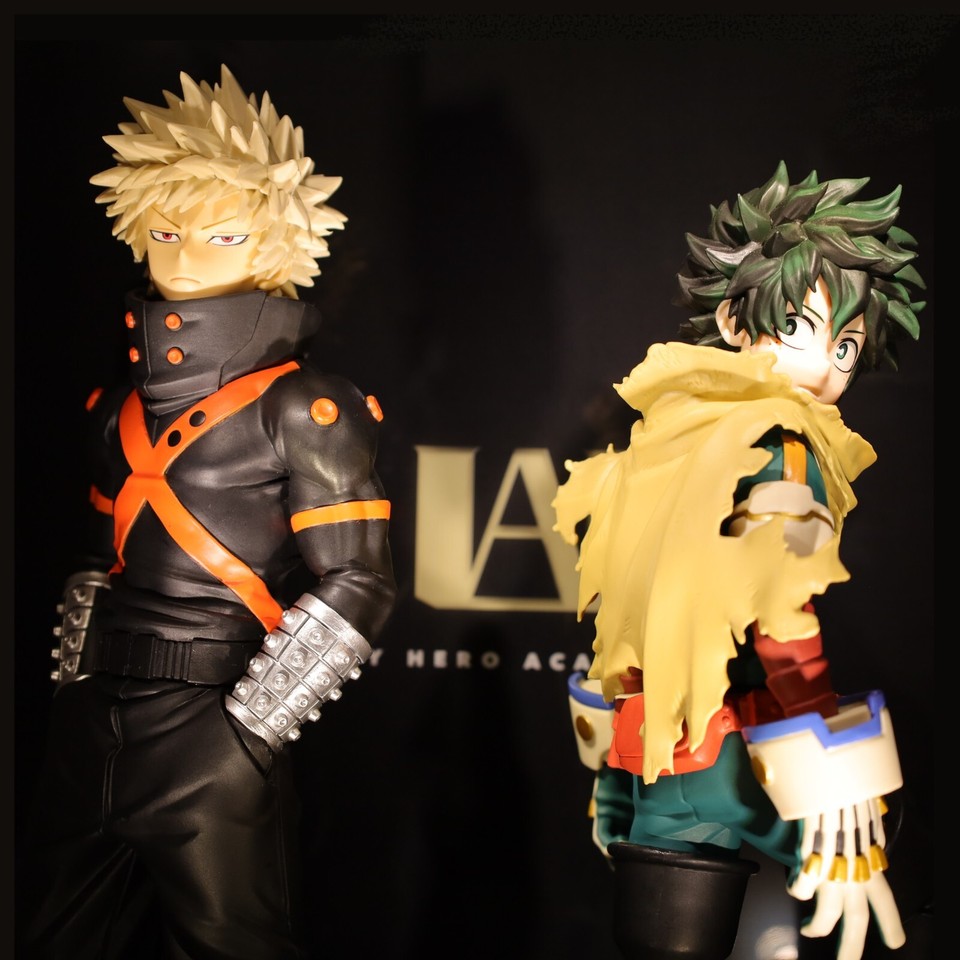 My Hero Academia Figure set Deku Izuku Midoriya & Katsuki Bakugo ...