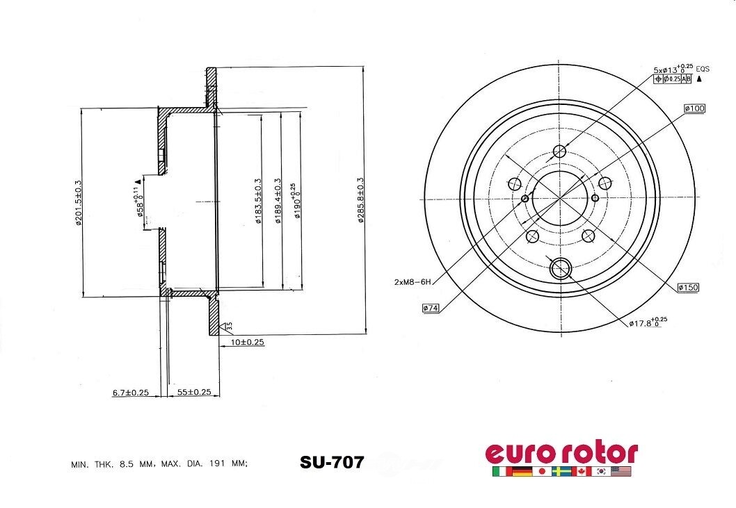 Disc Brake Rotor Ultra SU-707 for sale online | eBay