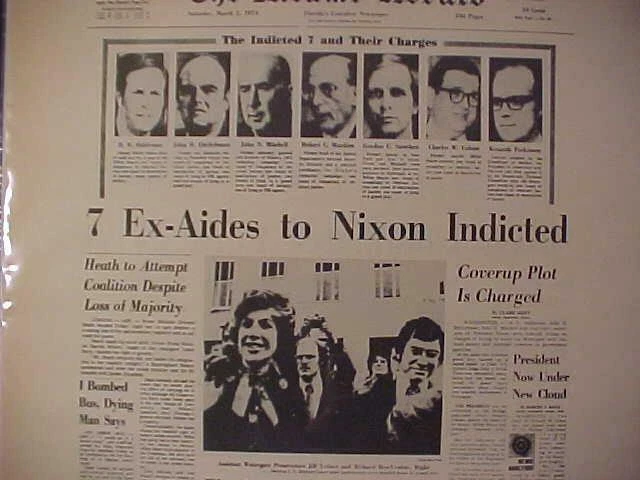 Watergate Newspaper Headlines