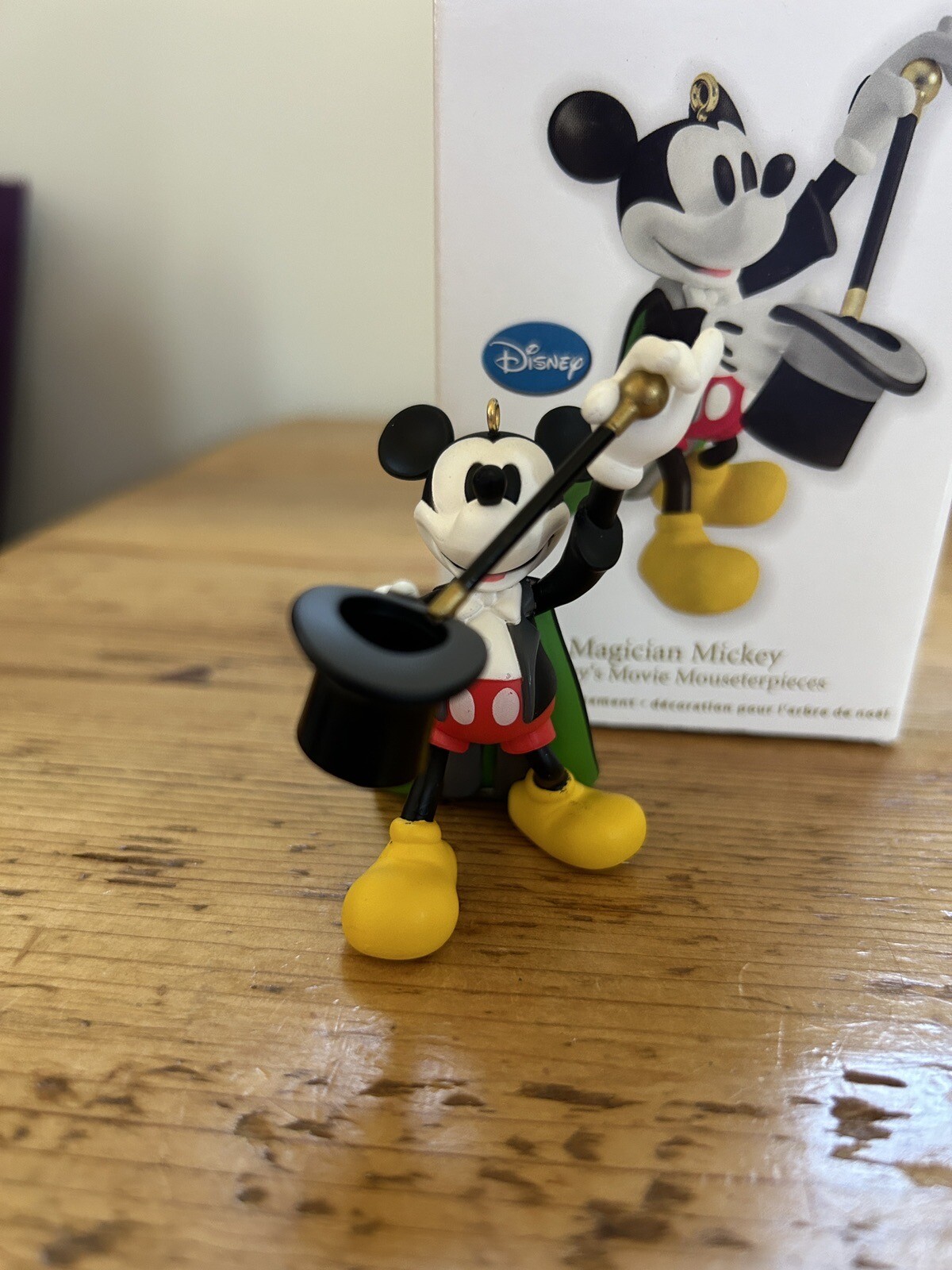 Hallmark Christmas Ornament Disney Magician Mickey 2012 Hanging Cape ...