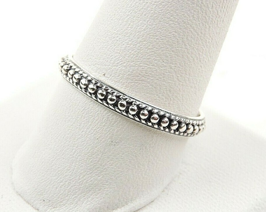 Sterling Silver Textured 3 mm Wide Band Ring - Free Gift Packaging | eBay