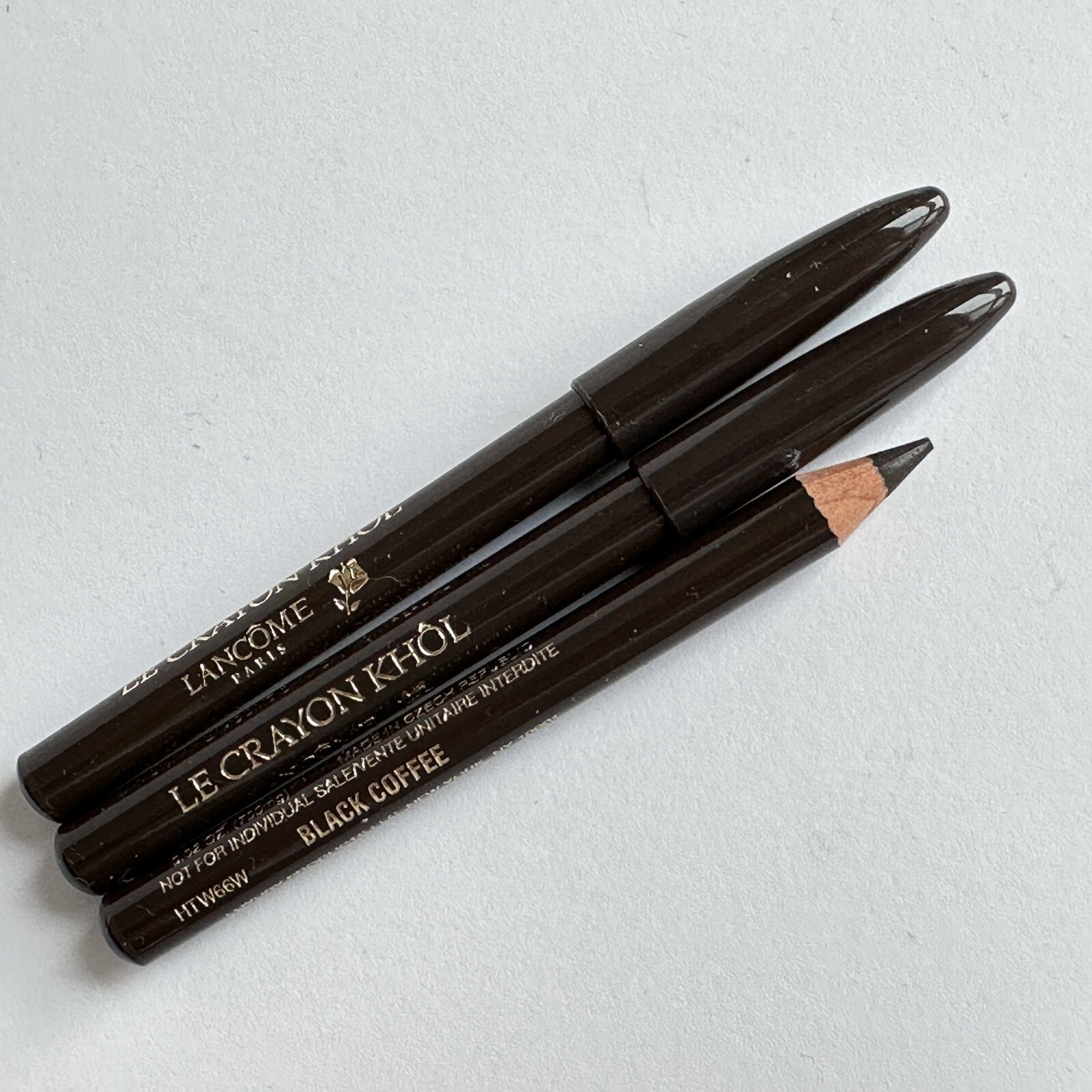 3 x Lancôme Le Crayon Khôl Eyeliner Pencil in Black Coffee Sample size ...