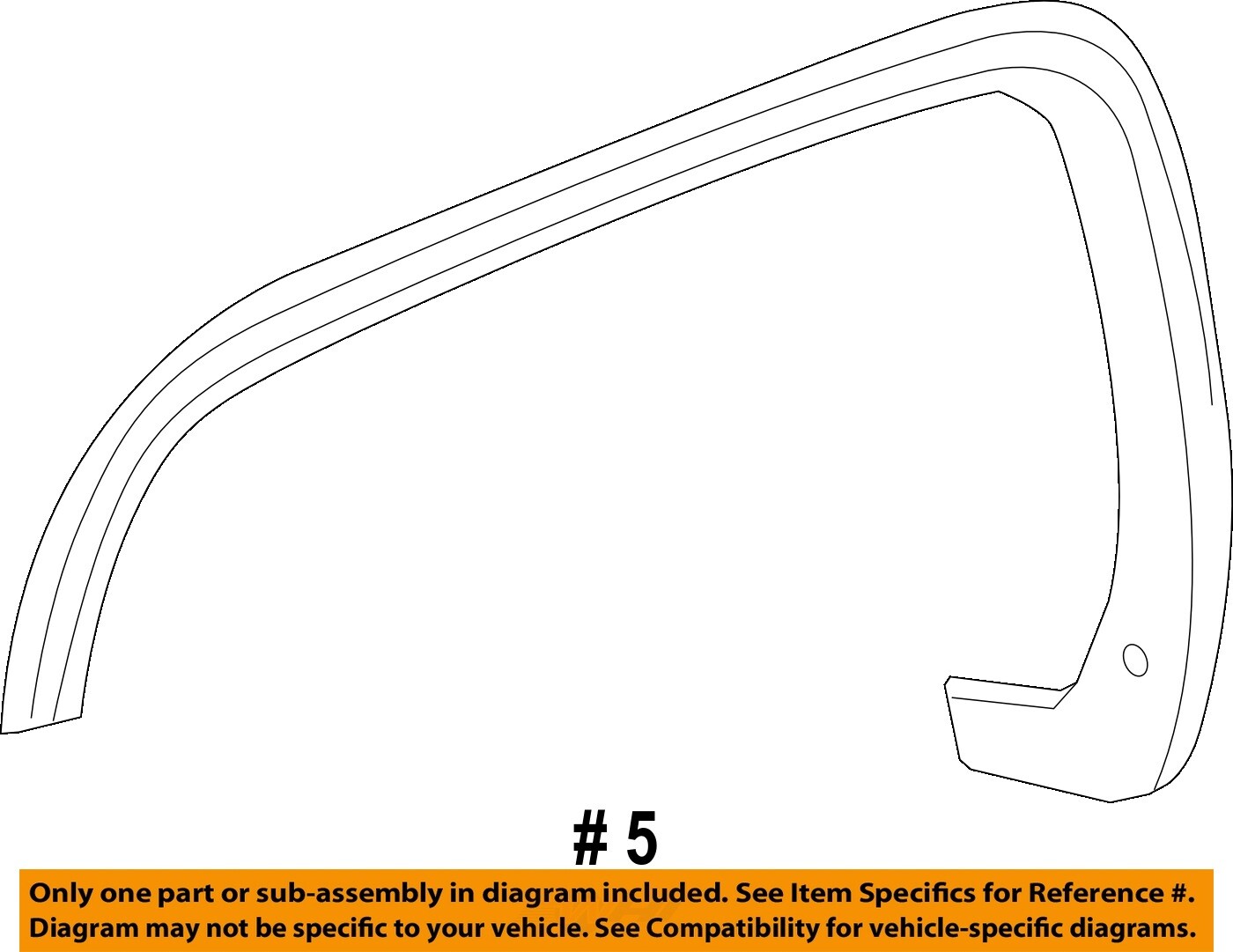 GMC GM OEM EXTERIOR TRIM-FENDER-Wheel Opening Molding Left 22775550 | eBay