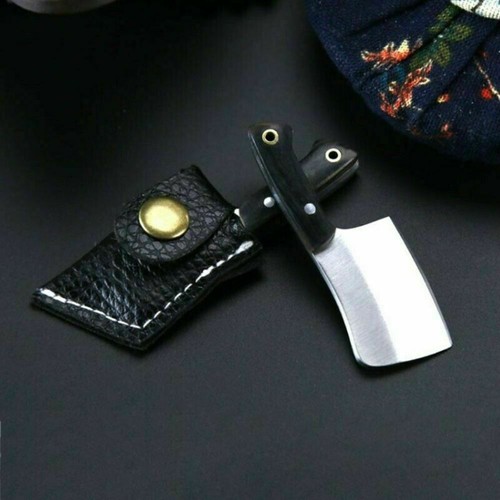 MINI Tiny Real Knife Miniature Kitchen Keychain Pocket Gift NOT A TOY w ...