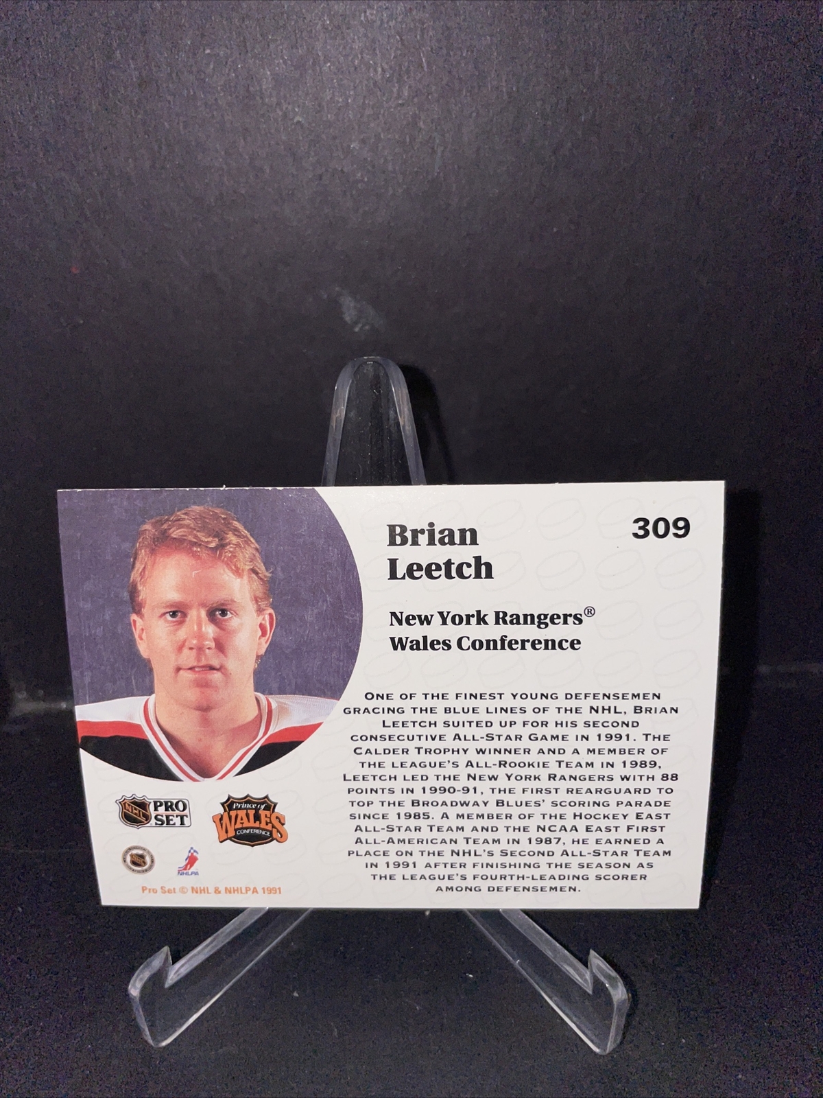 1991-92 (RANGERS) Pro Set #309 Brian Leetch AS | eBay