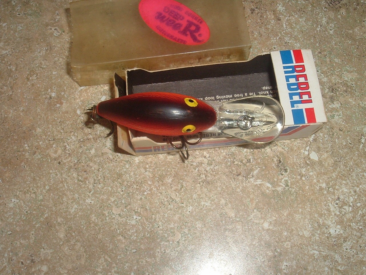 Old Fishing Lures Rebel Deep Wee R RARE Color DR-2093 R BOB Old Stock ...