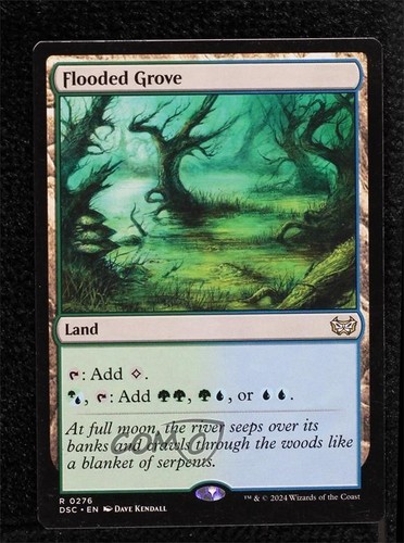Flooded Grove Magic: Duskmourn: House of Horror Base #0276 08zb | eBay