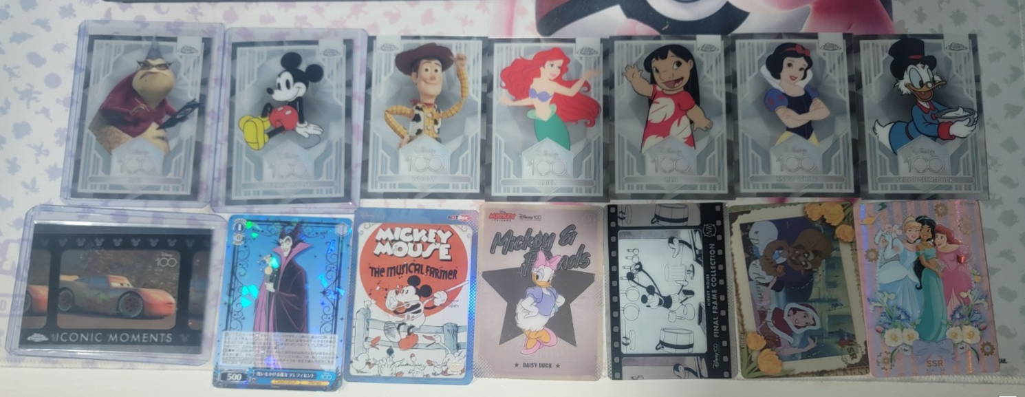 Disney Trading Card Lot (2023 Topps Chrome, Disney 100) - $60 Value | eBay