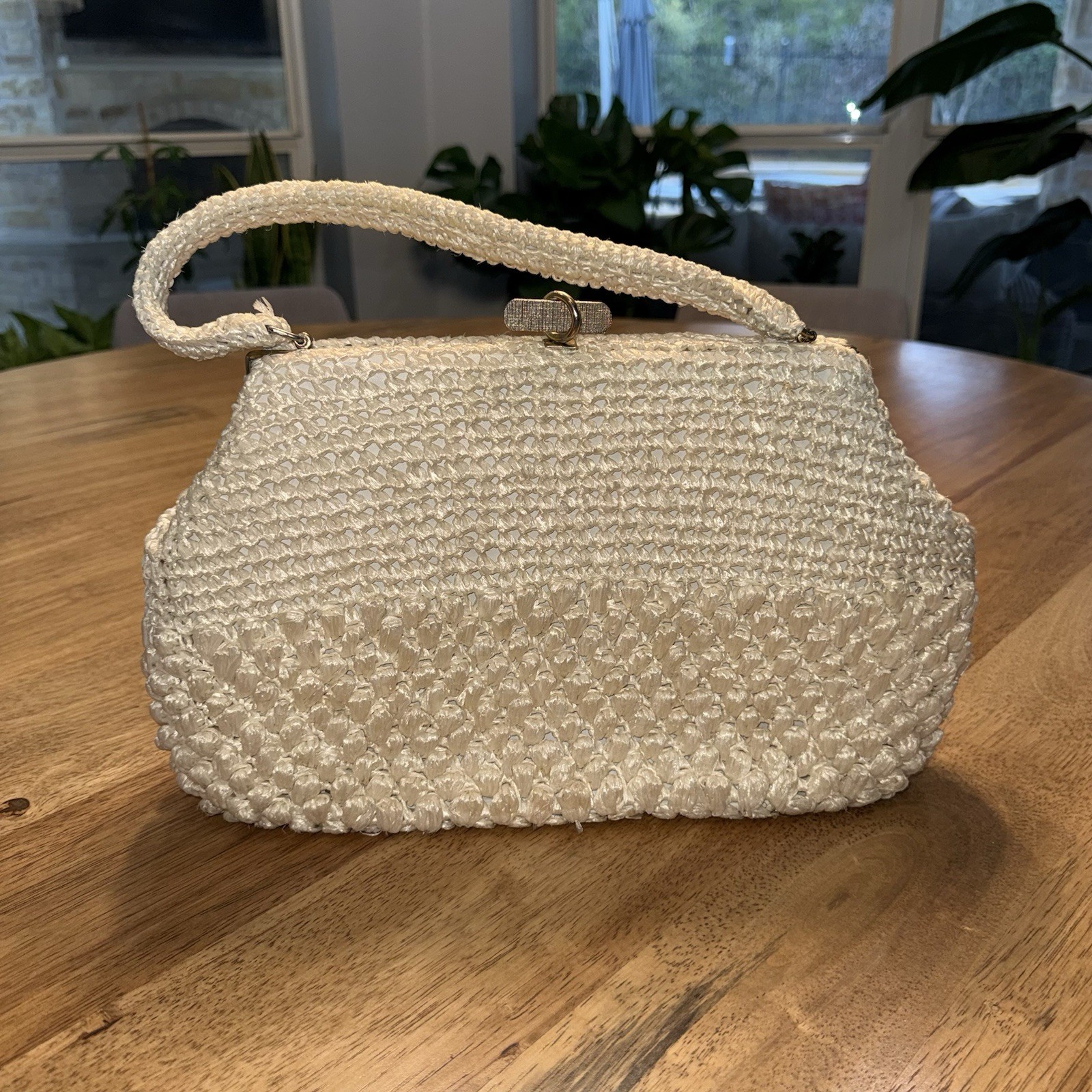 Vintage 60’s GARAY Woven Straw Raffia Purse Handbag T… - Gem