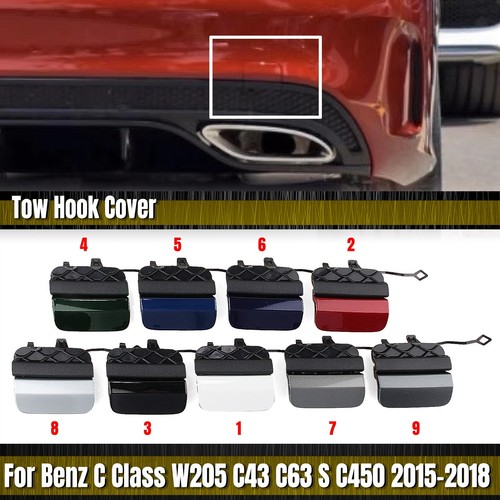Rear Bumper Tow Hook Cover For Benz C Class W205 C43 C63 S C450 Sport ...