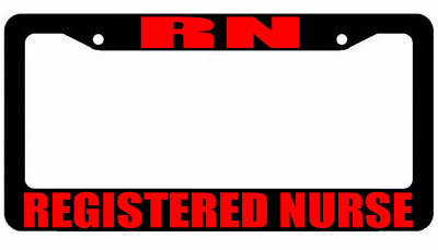 RN Registered Nurse License Plate Frame Car Truck SUV red | eBay