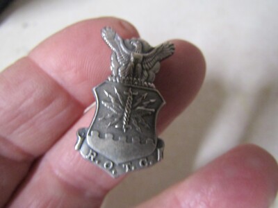 MILITARY INSIGNIA BADGE US AIR FORCE ROTC DULL FULL SIZE WITH 2 ...
