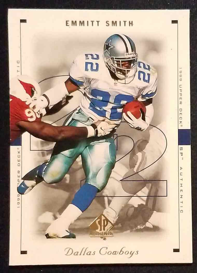 1999 SP Authentic #23 Emmitt Smith Dallas Cowboys (HOF) NM-MINT | eBay